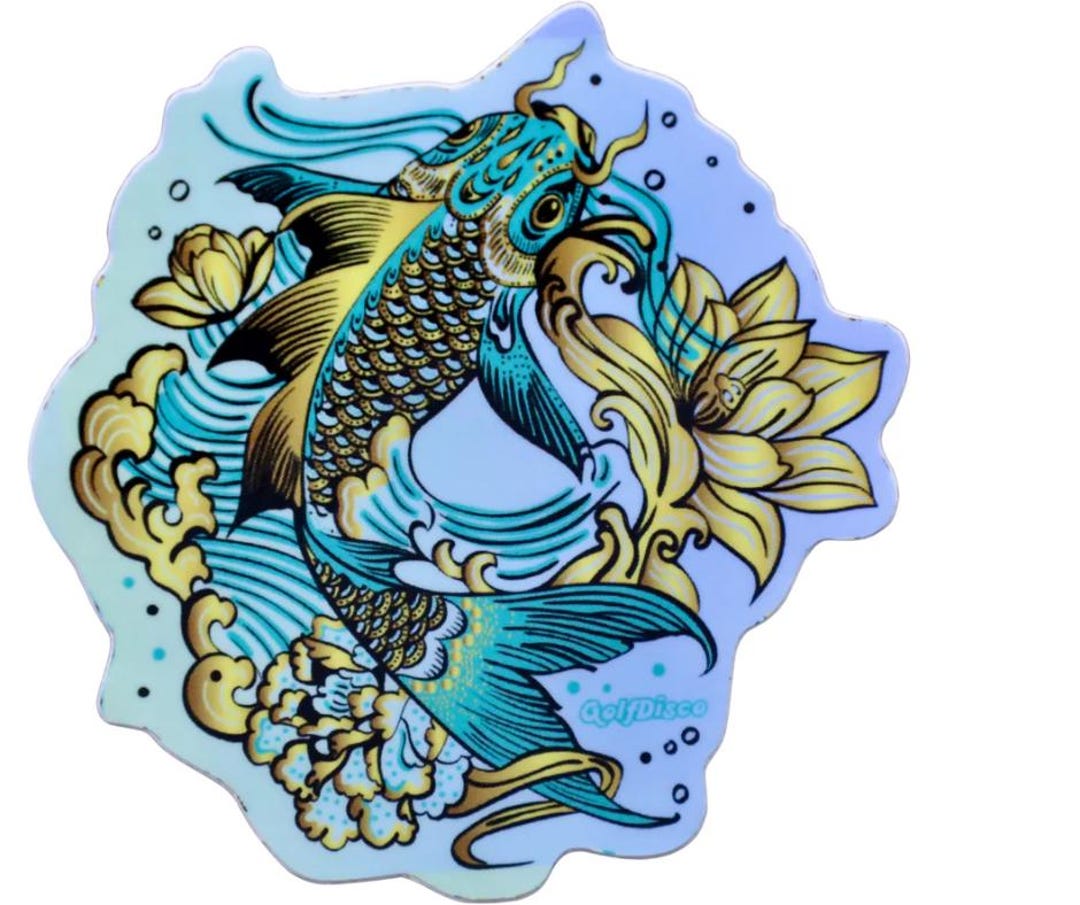 Sticker 3" "koi Nishikigoi" Fish - A Golfdisco Art Design - Etsy