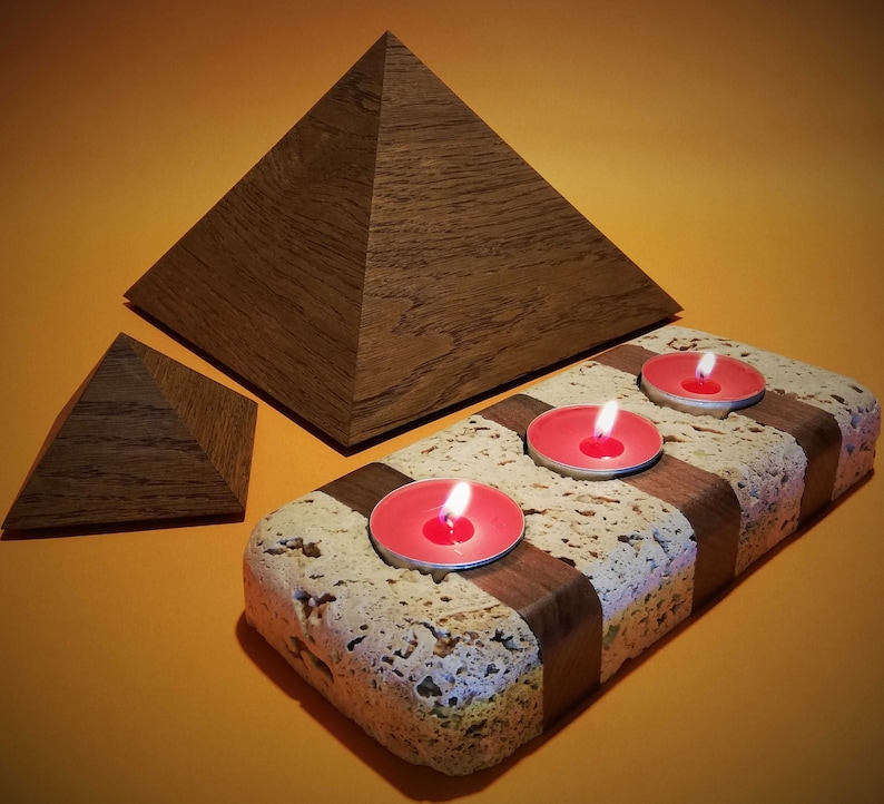 Wooden Energy Pyramid , Home Decor, Handcrafted, Gift, Masterpiece ...