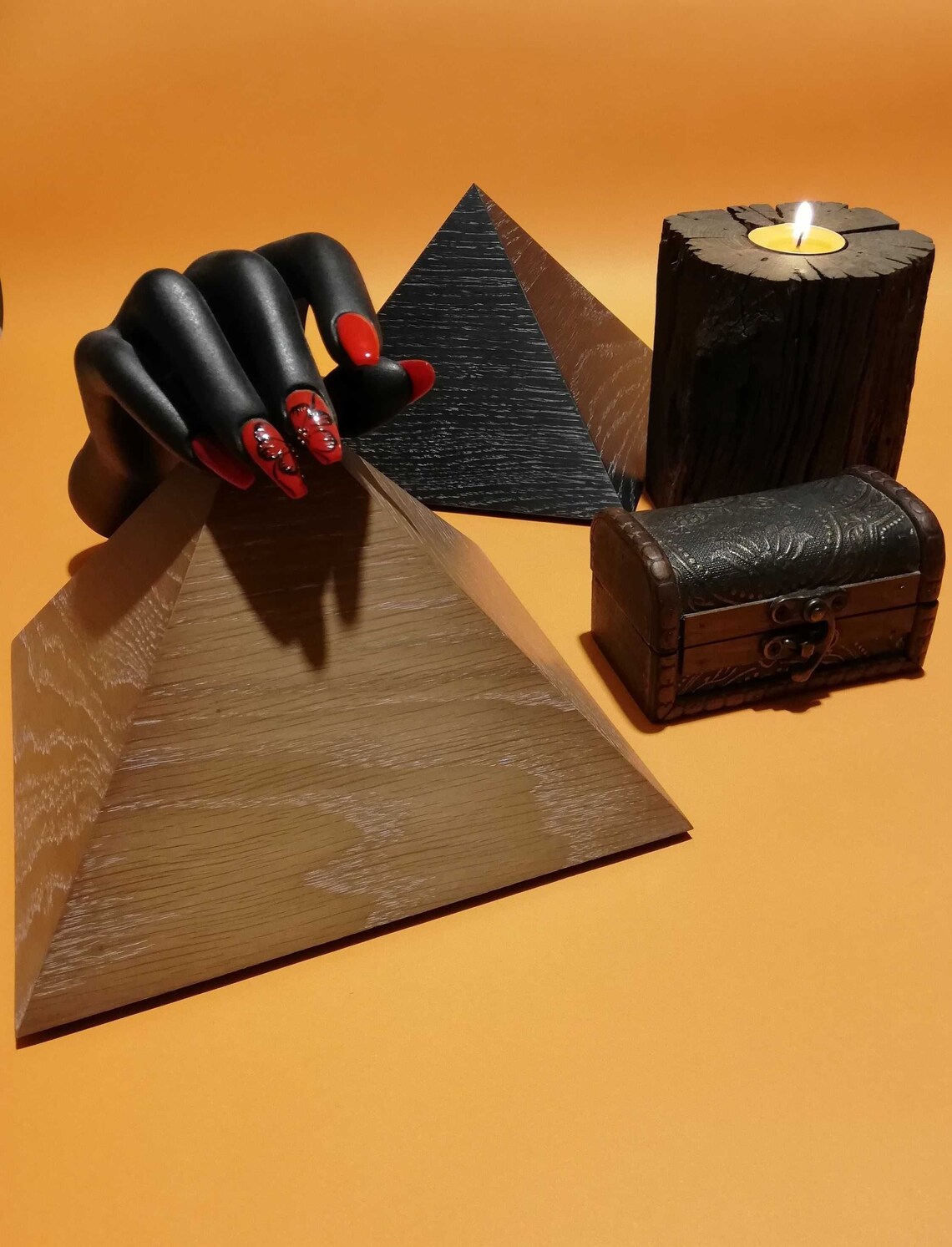 Wooden Energy Pyramid , Home Decor, Handcrafted, Gift, Masterpiece ...