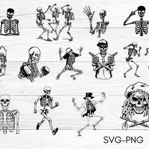 SKELETON SVG, Skeleton Svg Bundle, Skeleton Clipart, Halloween Svg ...