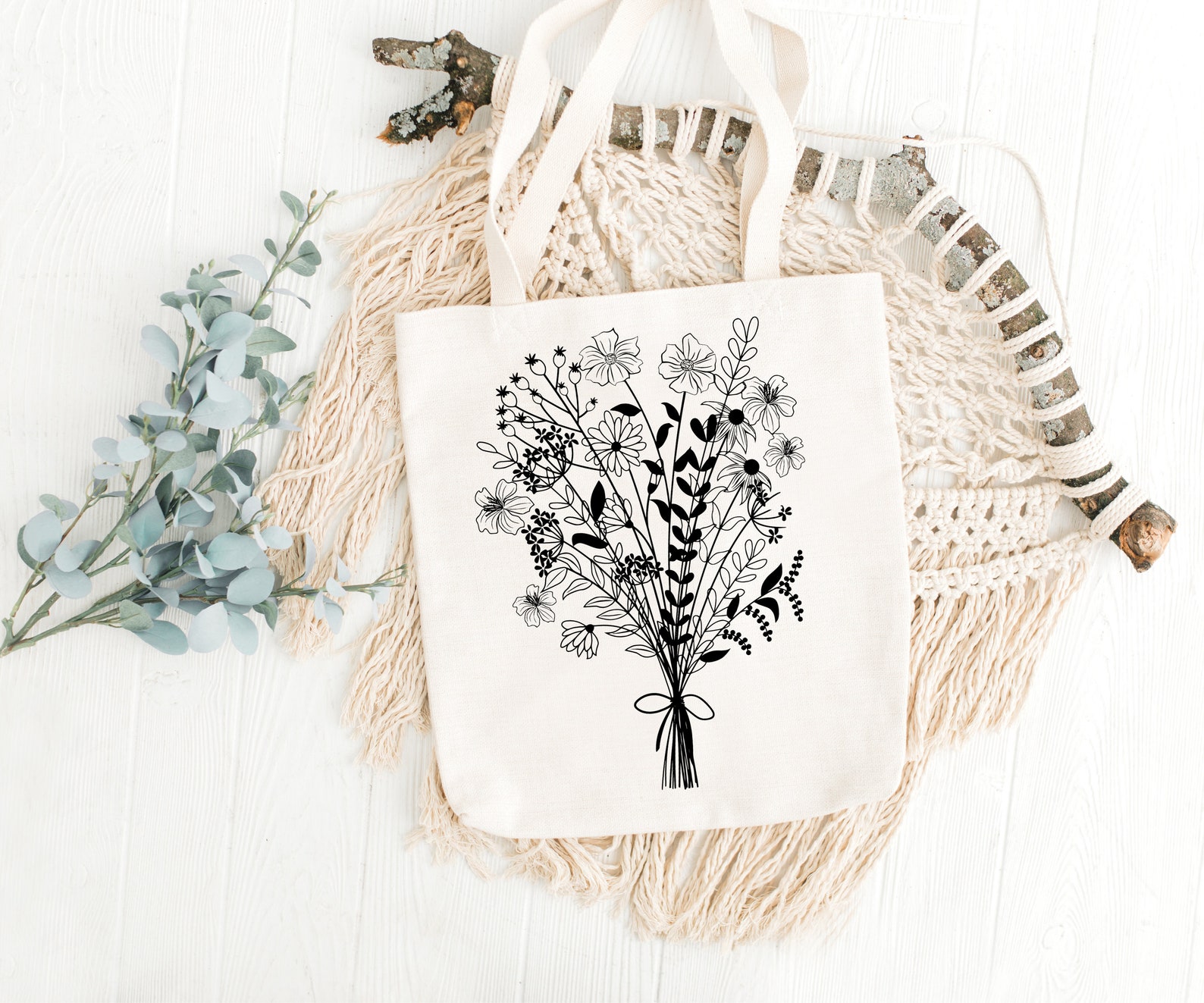 Bouquet Svg Png Bundle | Flowers Svg Png Hand Drawn | Flower Svg ...