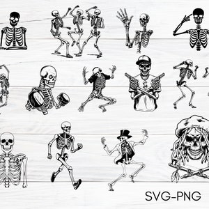SKELETON SVG, Skeleton Svg Bundle, Skeleton Clipart, Halloween Svg ...
