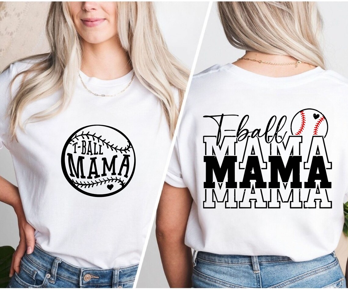 T-ball Mom Svg Bundle, Baseball Mom Png, T Ball Mama Svg Png, Tee-ball ...