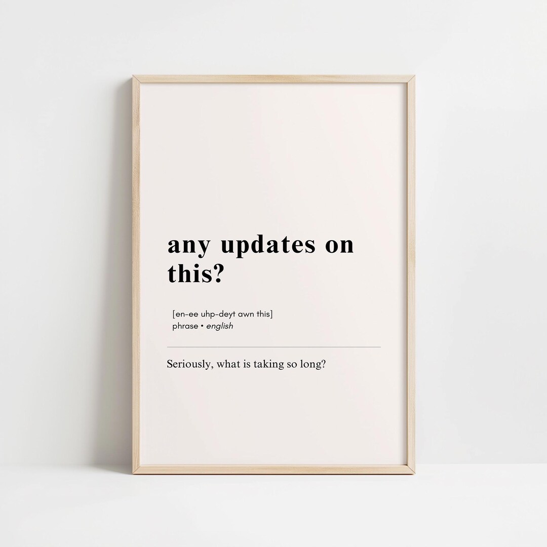 Any Updates on This Office Art | Funny Email Corporate Lingo Definition ...