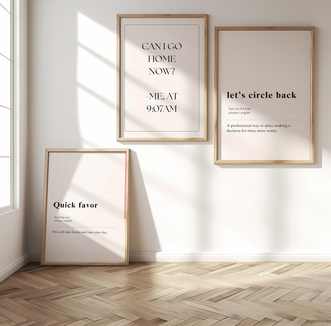 Funny Office Wall Art Set of 20 | Minimalist Printable Work Quotes ...