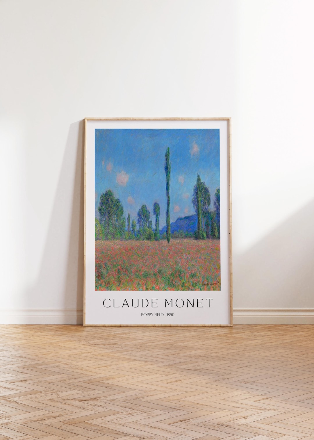 Vintage Claude Monet Painting | Poppy Field Landscape Art | French ...