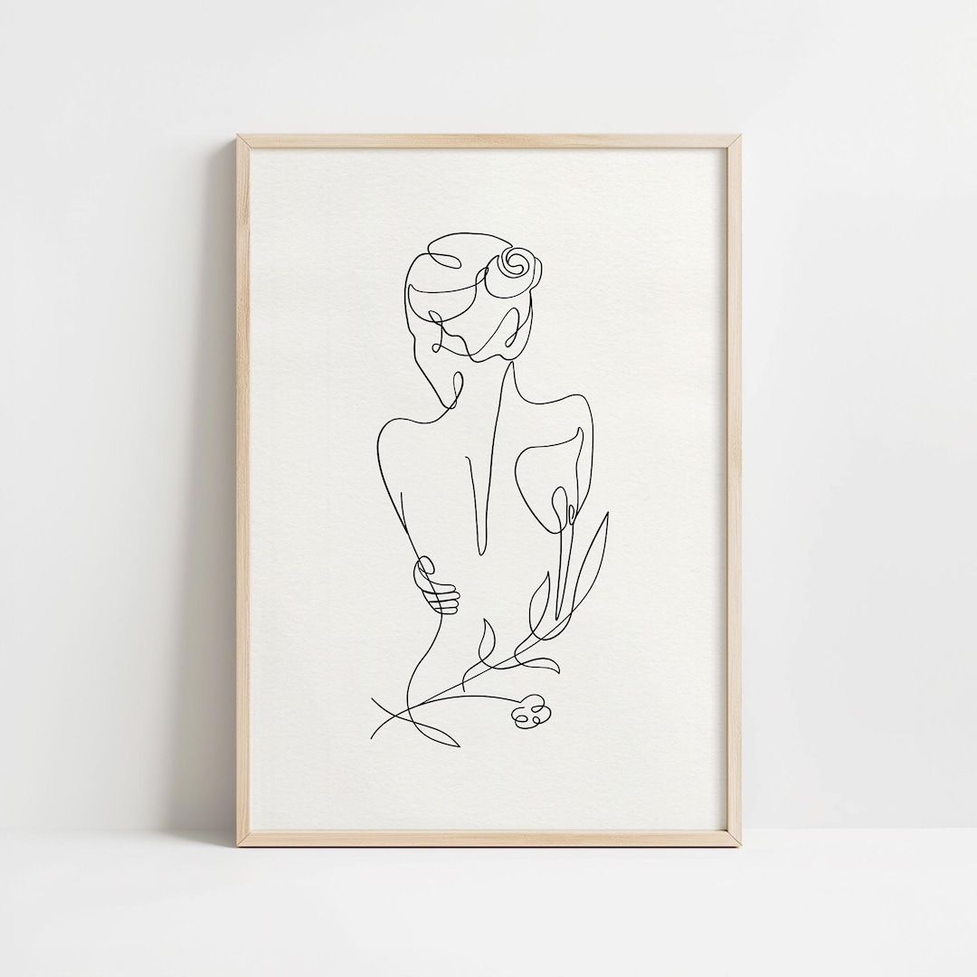 Minimal Female Line Art