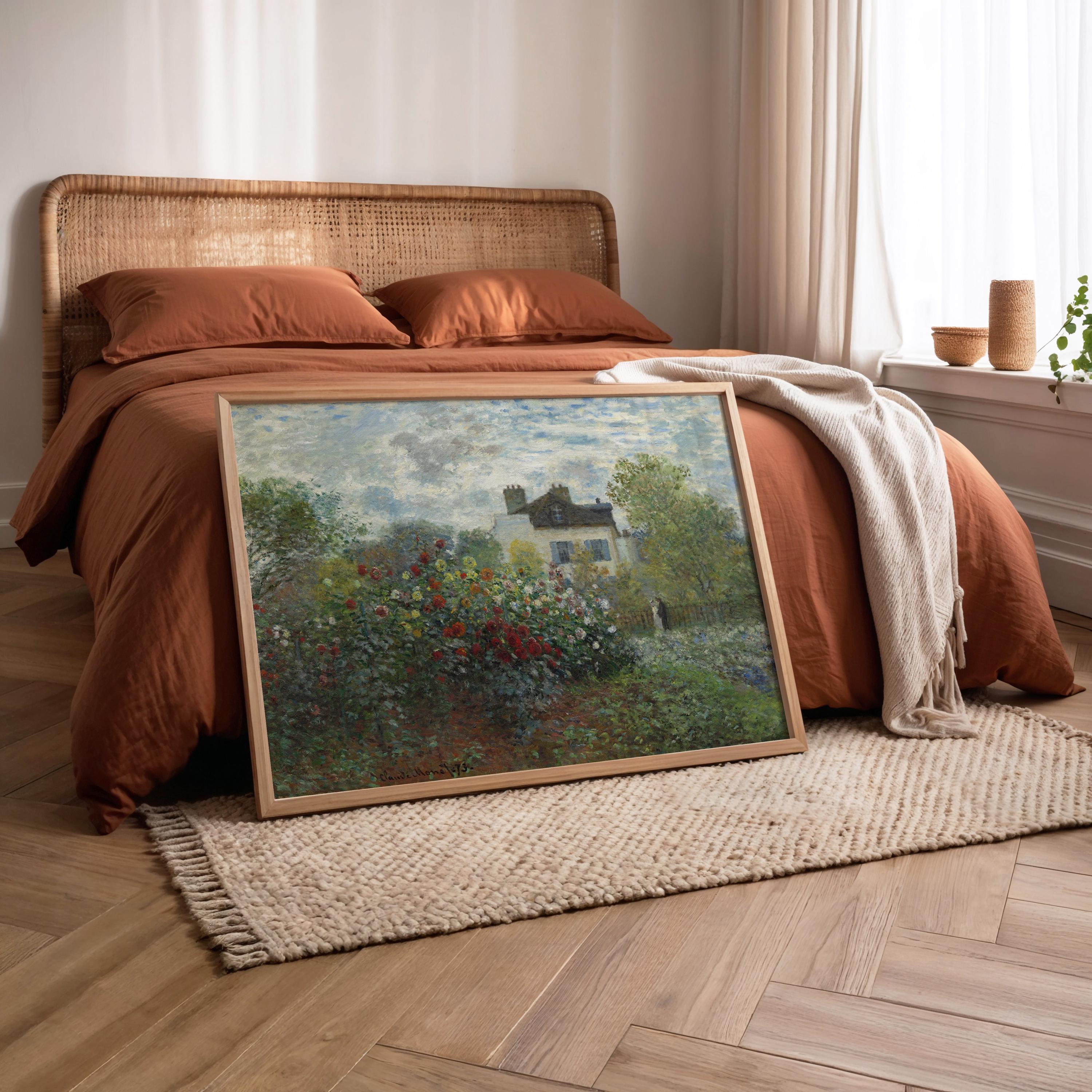 Vintage Claude Monet Painting | Floral Garden Impressionist Art ...