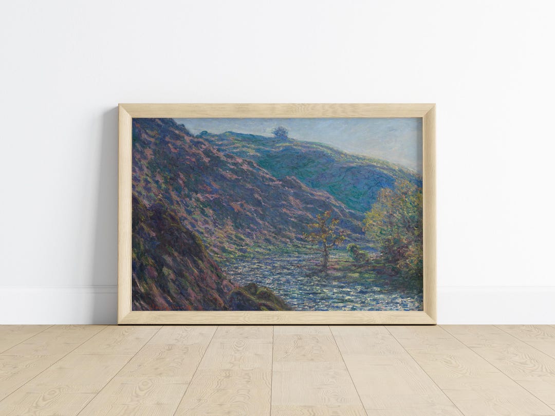 Claude Monet Impressionist Landscape | Sunlit Hills and Valley Artwork ...