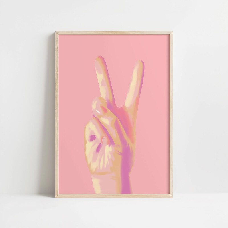 Peace Sign Poster - Etsy