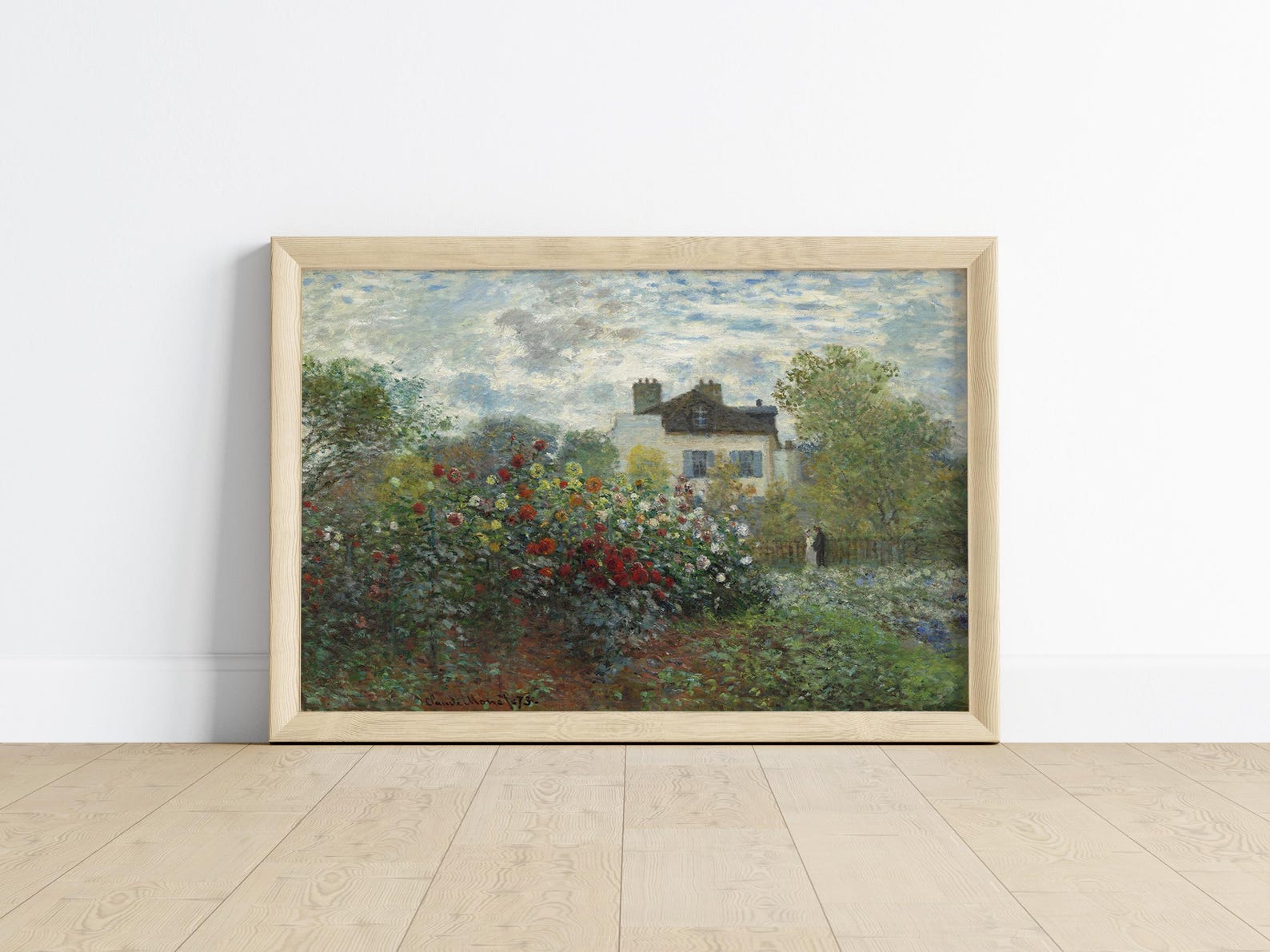 Vintage Claude Monet Painting | Floral Garden Impressionist Art ...