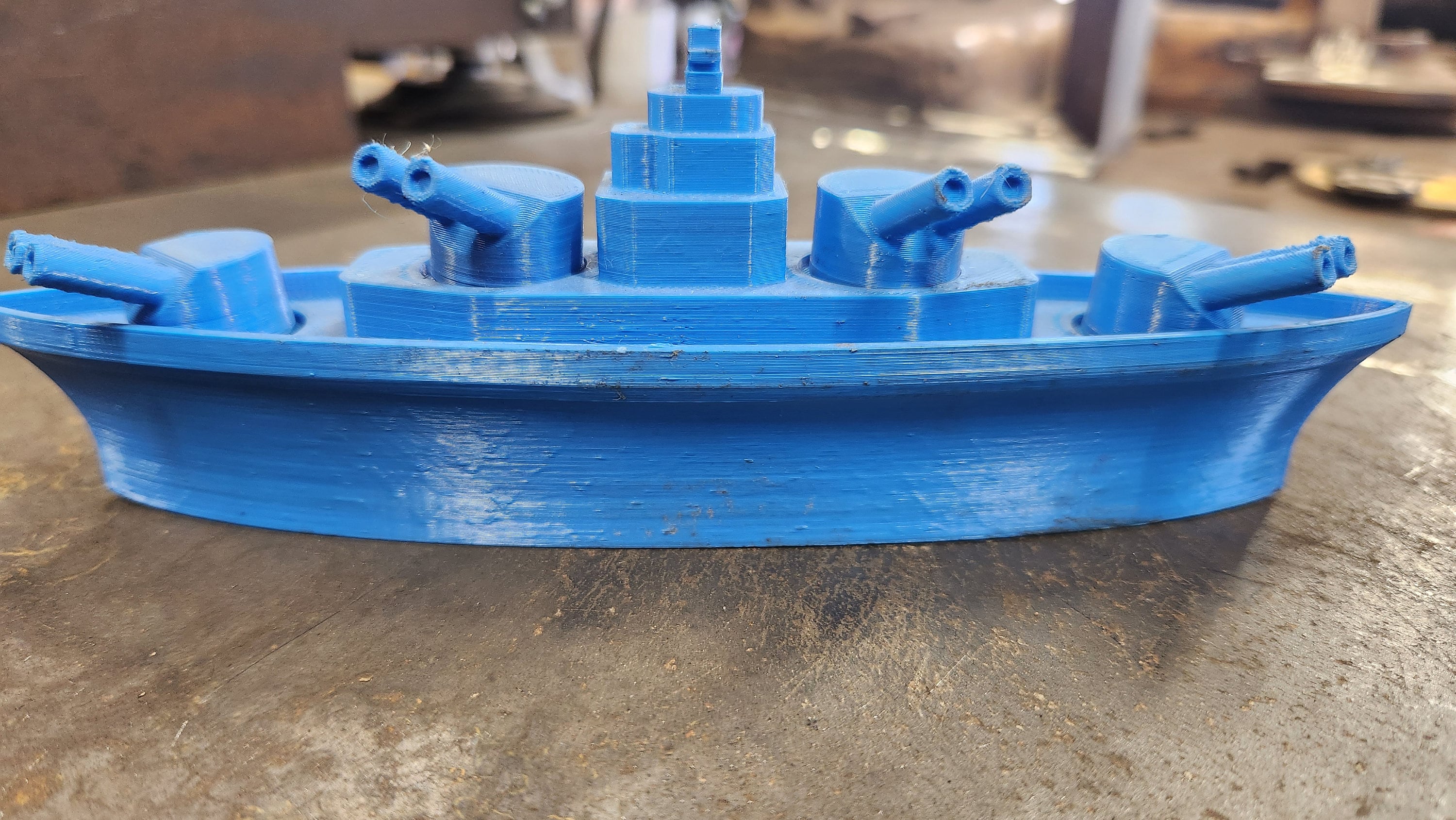 3 Pack Toy Battleship Boat With Spinning Gun Turrets - Etsy