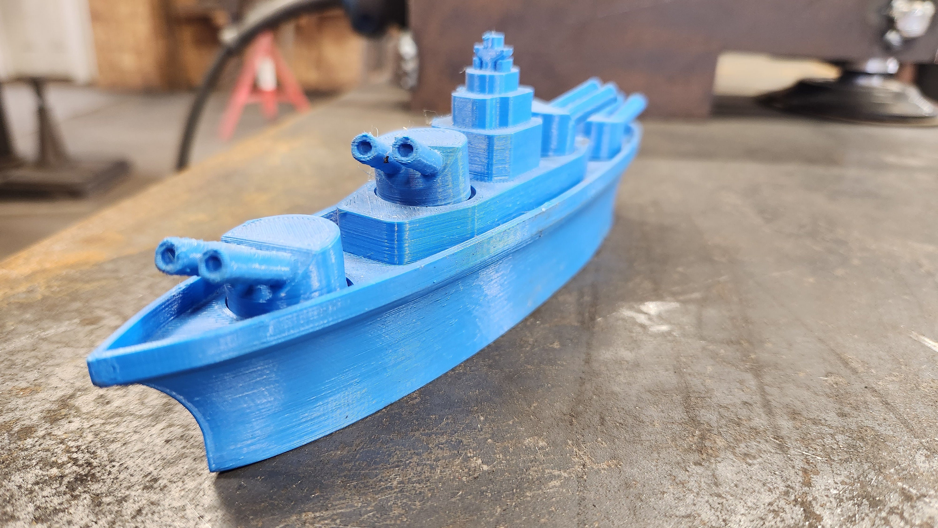 3 Pack Toy Battleship Boat With Spinning Gun Turrets - Etsy