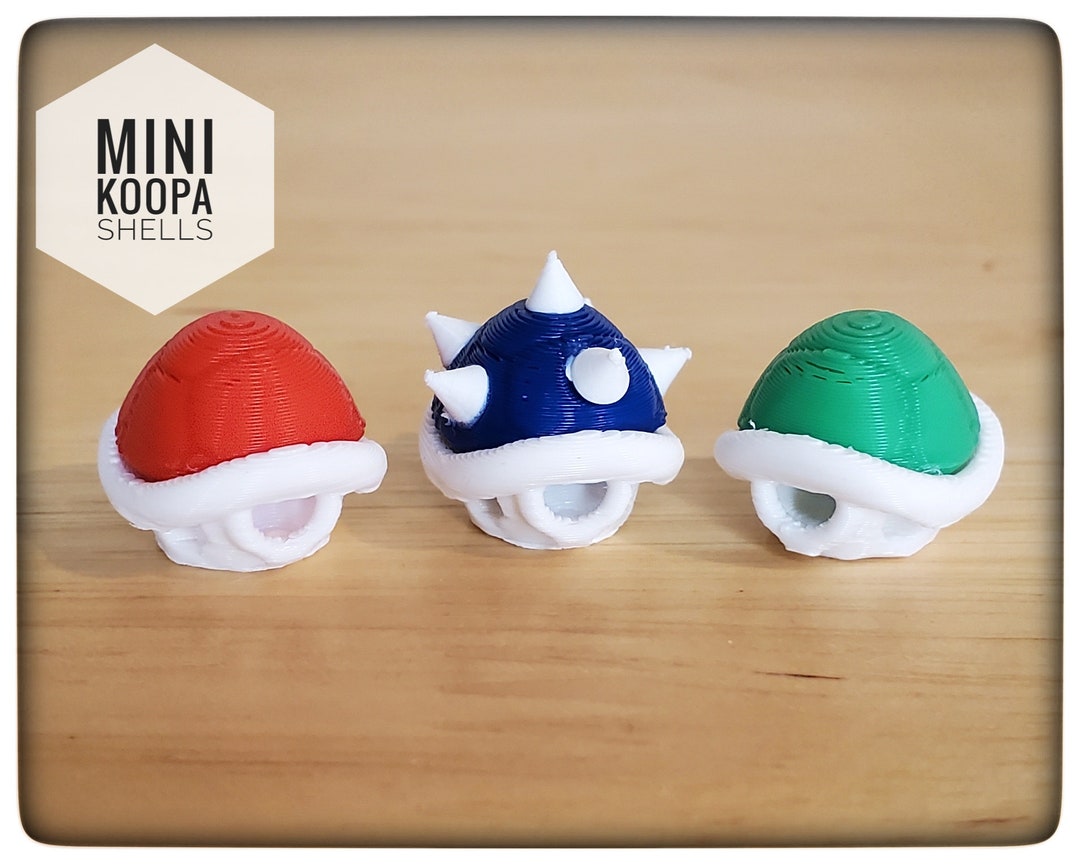 Mini 3D Printed Koopa Shells - Etsy