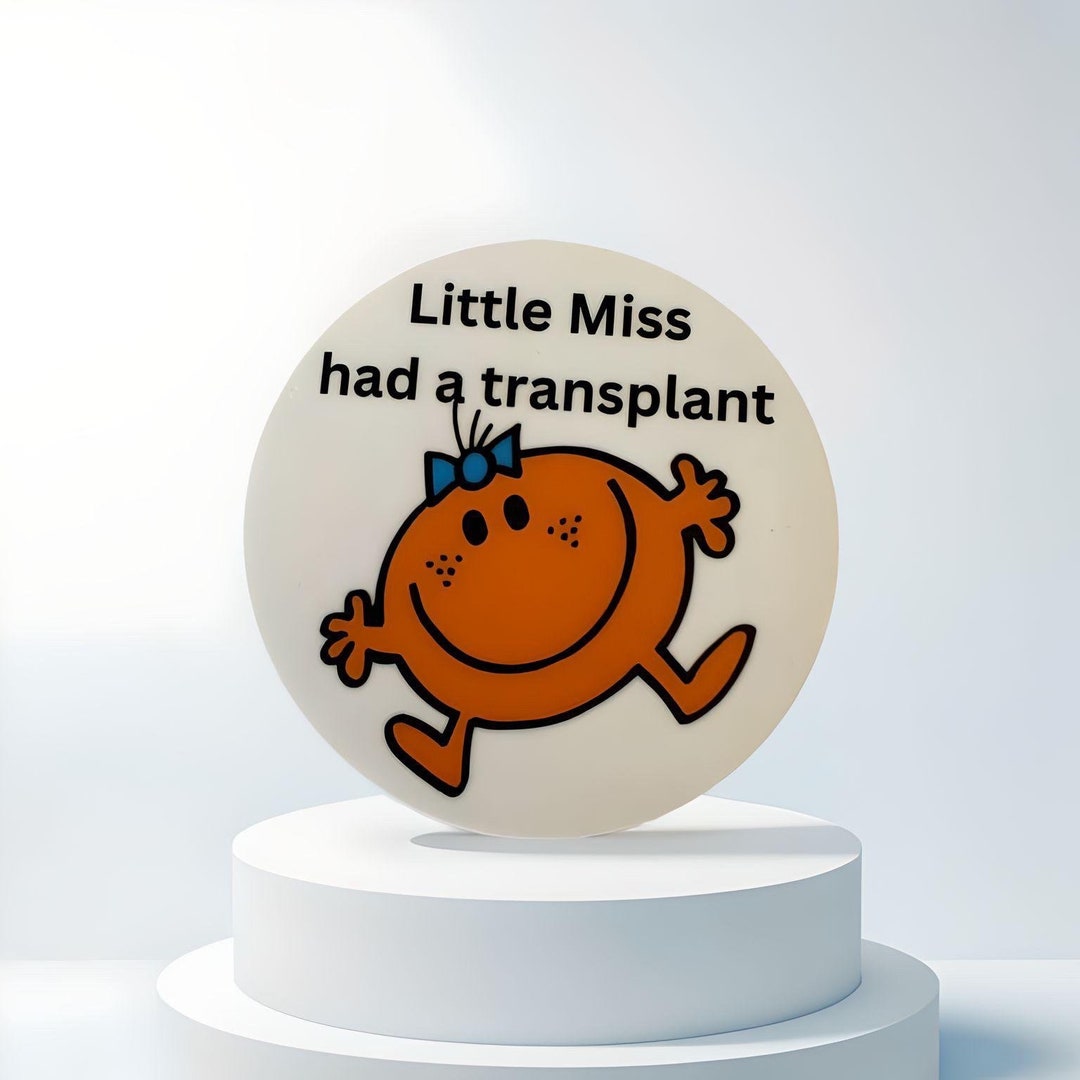 Organ Transplant Vinyl Sticker - Little Miss Had a Transplant Sticker ...