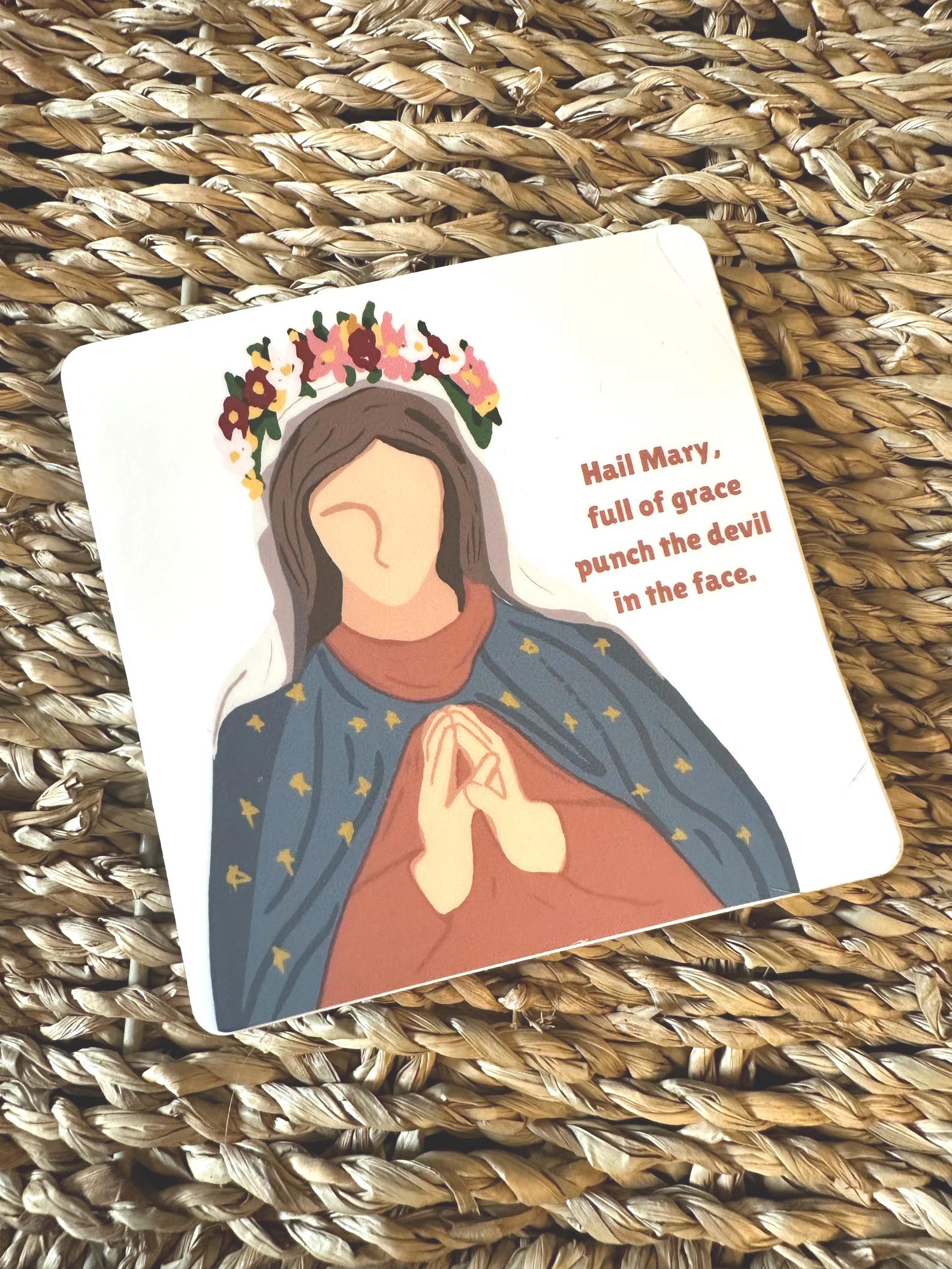 Hail Mary Full of Grace, Punch the Devil in the Face Catholic Christian ...