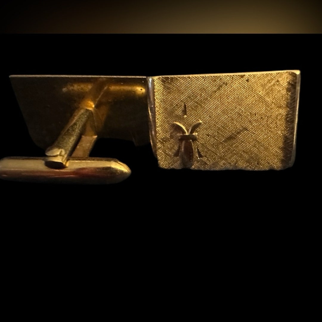 Vintage 1950s Swank Gold Tone Rectangle Cufflinks (C14) - Etsy