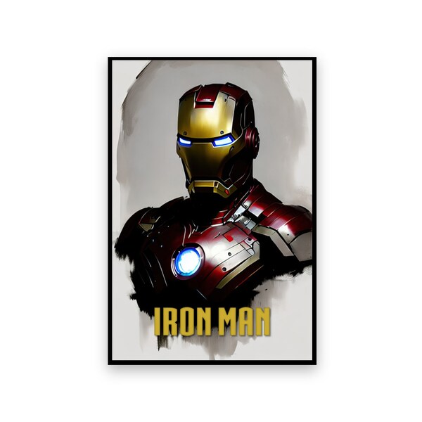 Iron Man Wall Armor Poster - Etsy