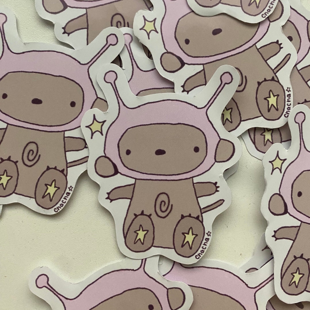 Alien Monkey Vinyl Sticker Y2k Stickers - Etsy