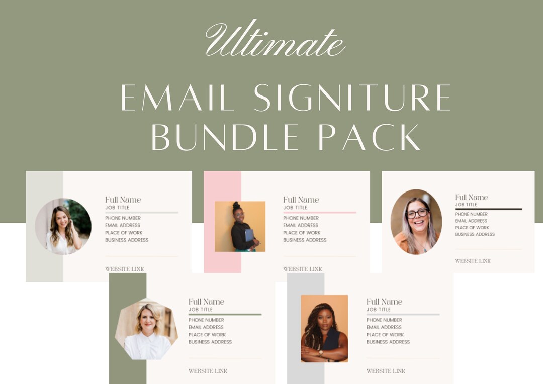 Ultimate Digital Email Signature Bundle, Professional Business Branding ...