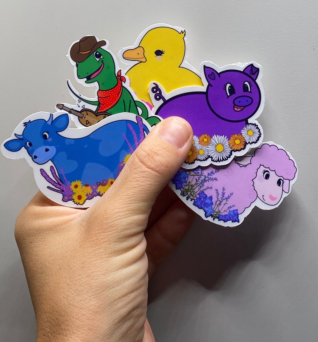 Cutesy Farm Animal Stickers - Etsy