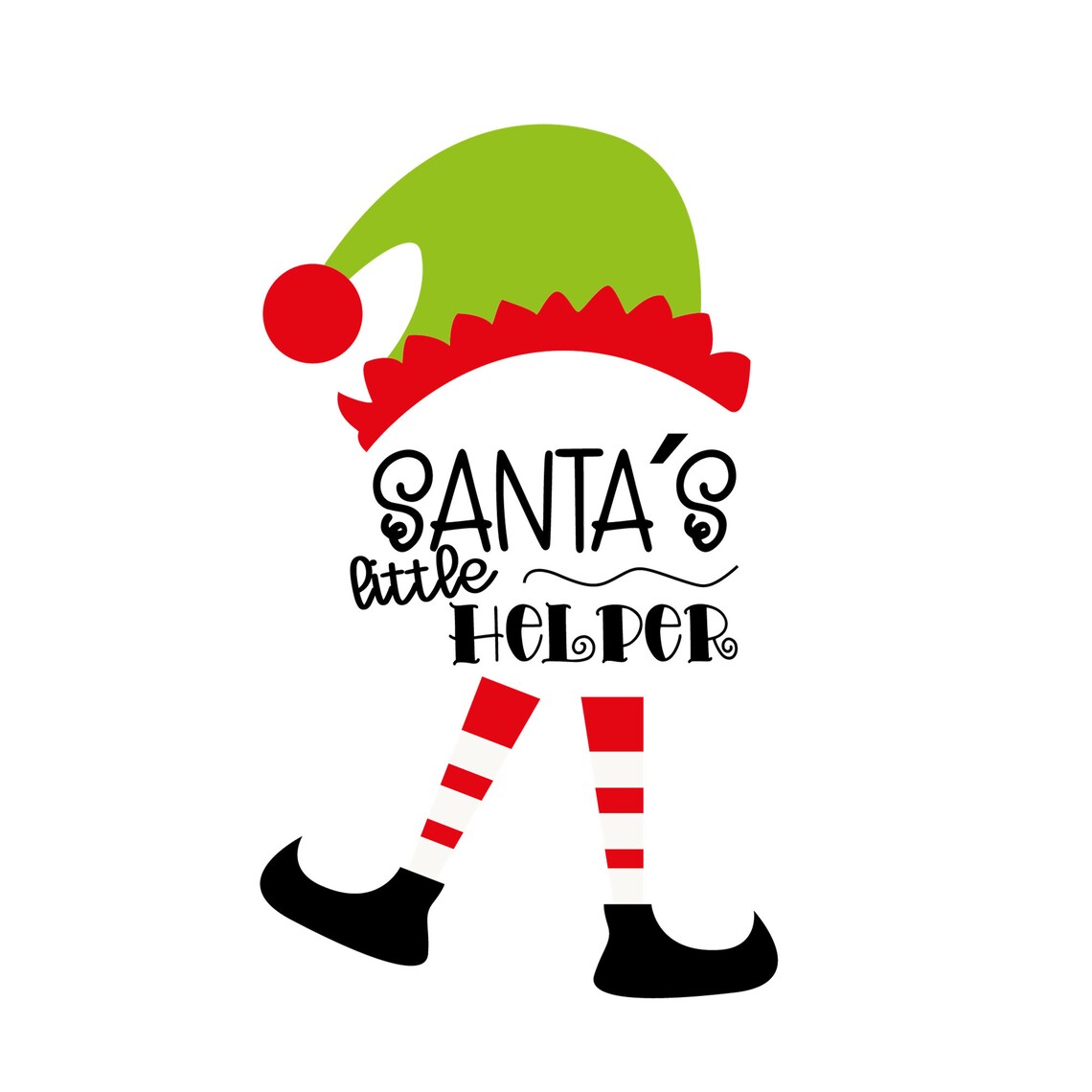 Santas Little Helper SVG - Etsy