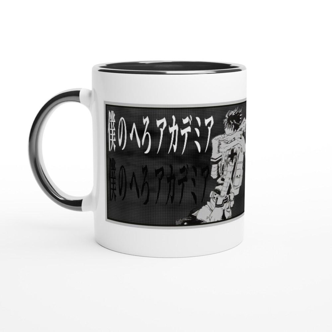 Dark Deku MHA Mug Anime Gift Idea White 11oz Ceramic Mug With Color ...
