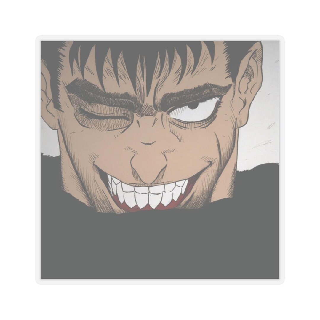 Berserk Guts Hand Drawn Sticker, Unique Anime Art Decal for Laptop ...