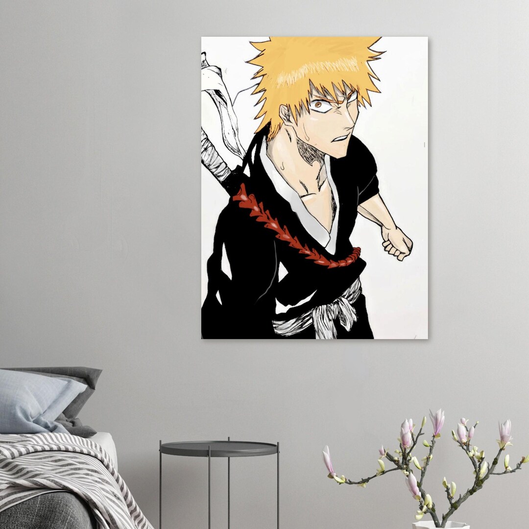 Ichigo Kurosaki - BLEACH - Soul Reaper - Shinigami - Gift - Wall Art ...