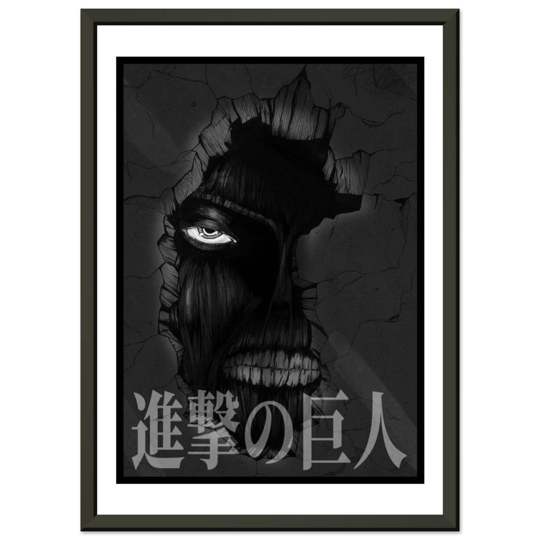 Titan in the Wall Attack on Titan Print Anime Fan Wall Decor Premium ...