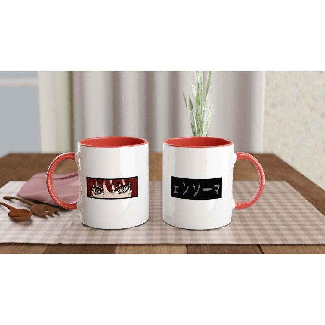 Chainsaw Man Makima Eyes 11 Oz Ceramic Mug | Colored Handle and Rim ...