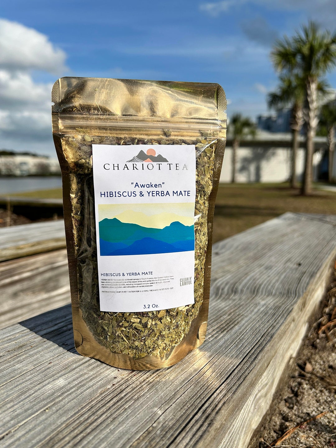 Awaken Organic Yerba Mate and Hibiscus Tea - Etsy
