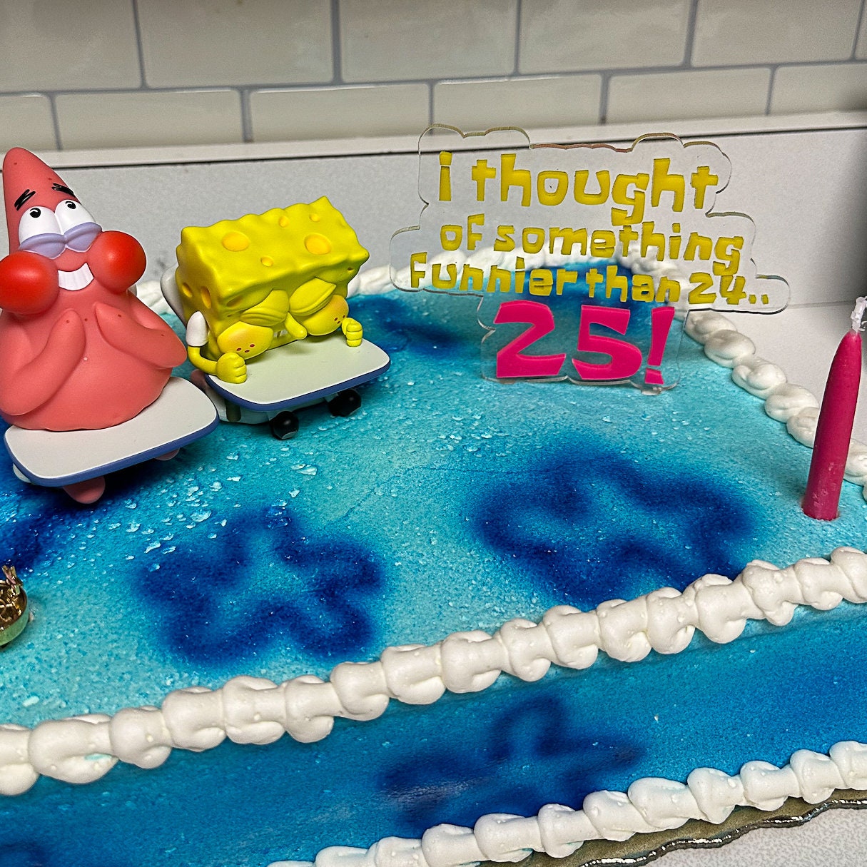 I Thought of Something Funnier Than 24 Acrylic Cake Topper - Etsy