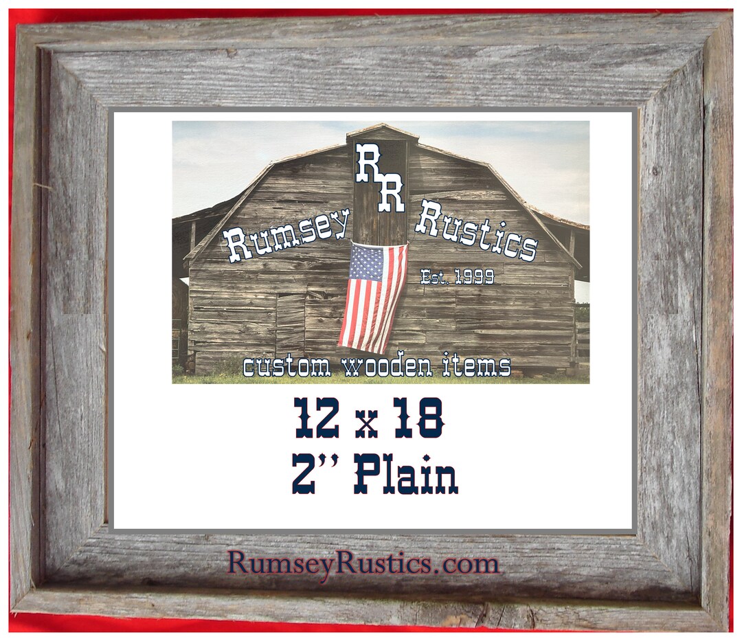 12 X 18 Plain Rustic Barnwood Barn Wood Distressed Beach Primitive ...
