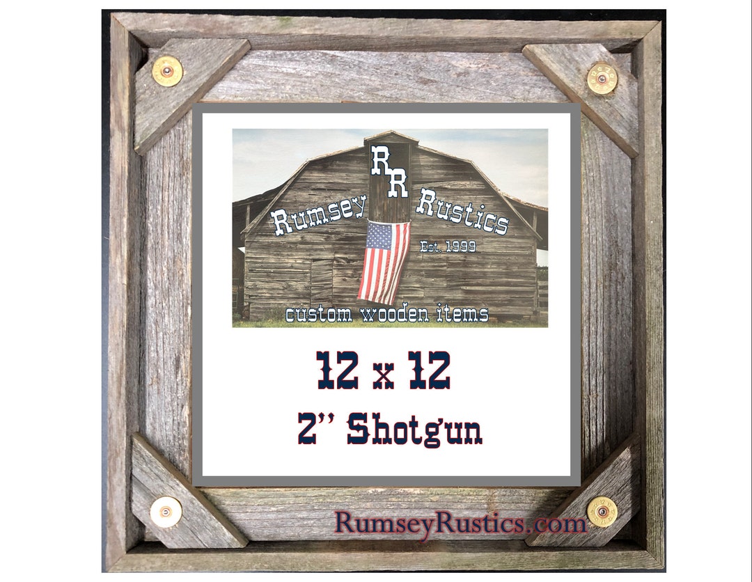 12 X 12 Shotgun Head Shell Rustic Barnwood Barn Wood Duck Bird Hunting ...