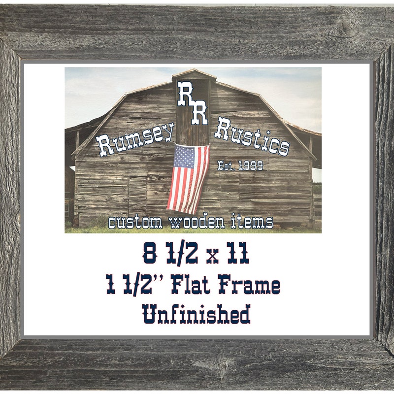 8.5 X 11 Frame Brown - Etsy