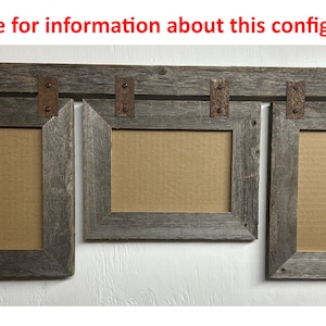 5x7 Rusted Strap Multi Collage Unfinished Weathered Rustic Barnwood ...