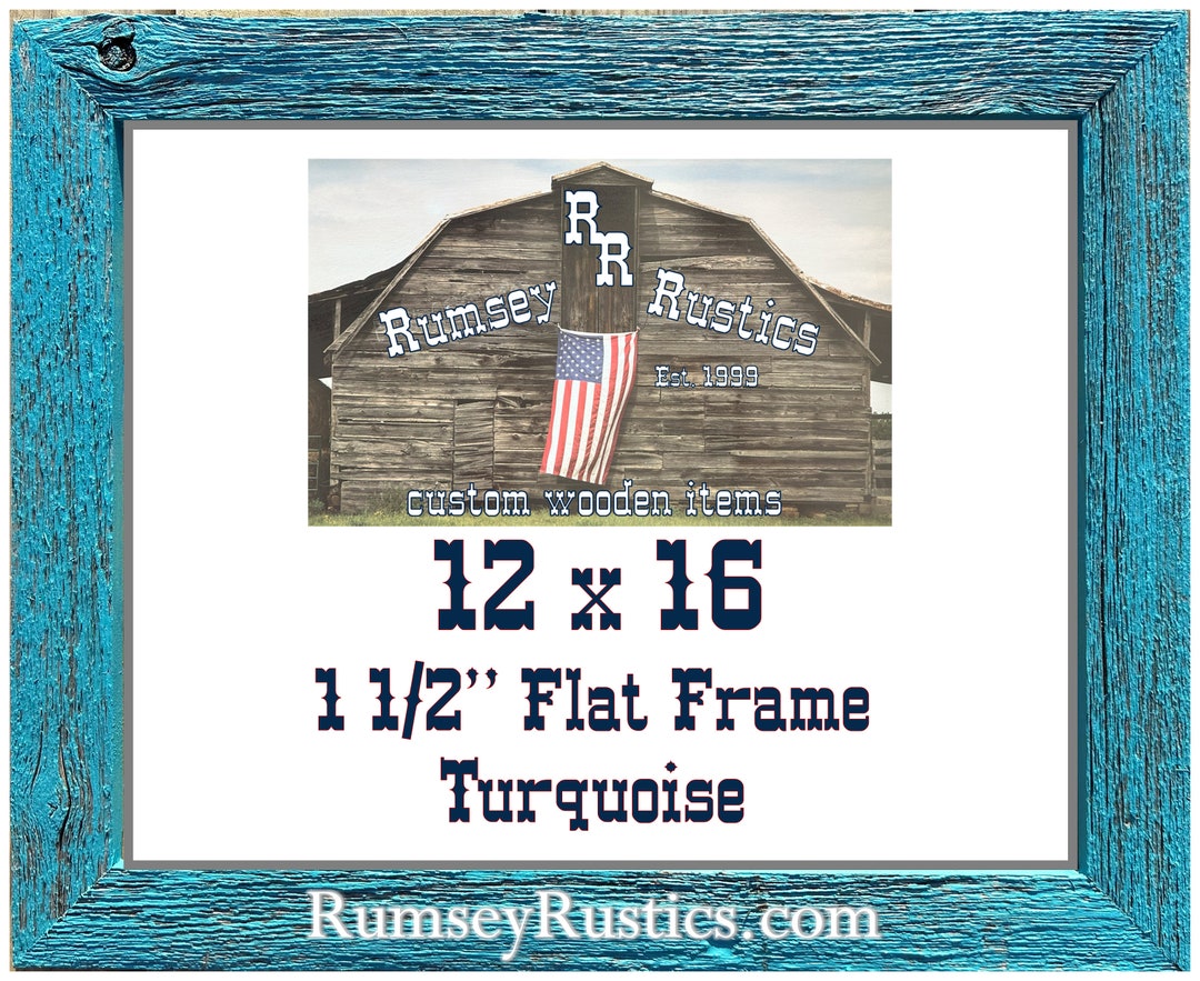 12 X 16 Turquoise Color Washed Beach Rustic Barnwood Barn Wood Western ...
