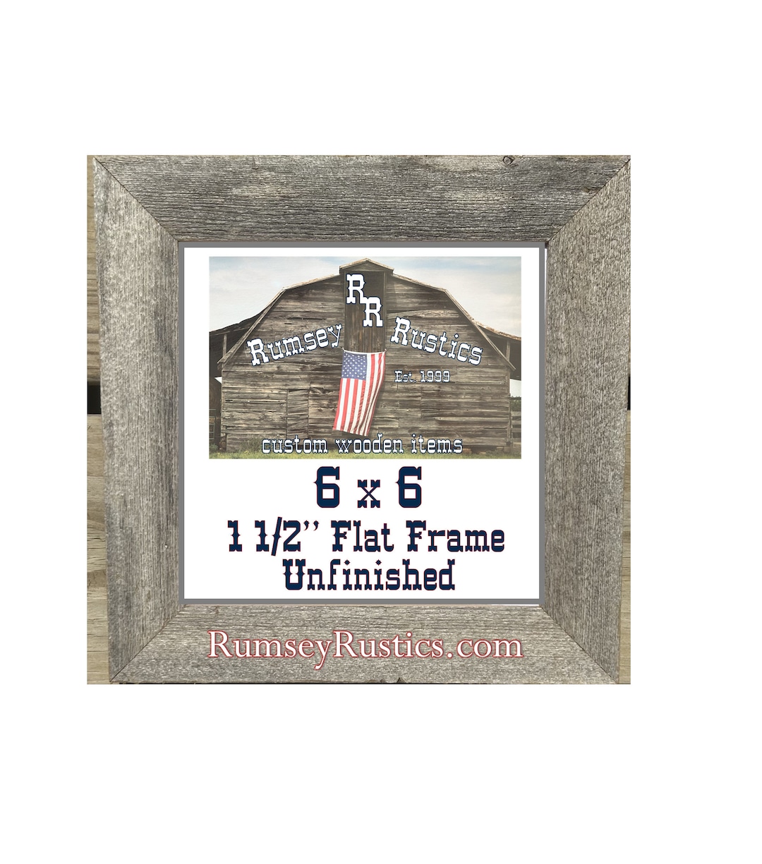6 X 6 Unfinished Color Washed Rustic Barnwood Barn Wood Primitive ...