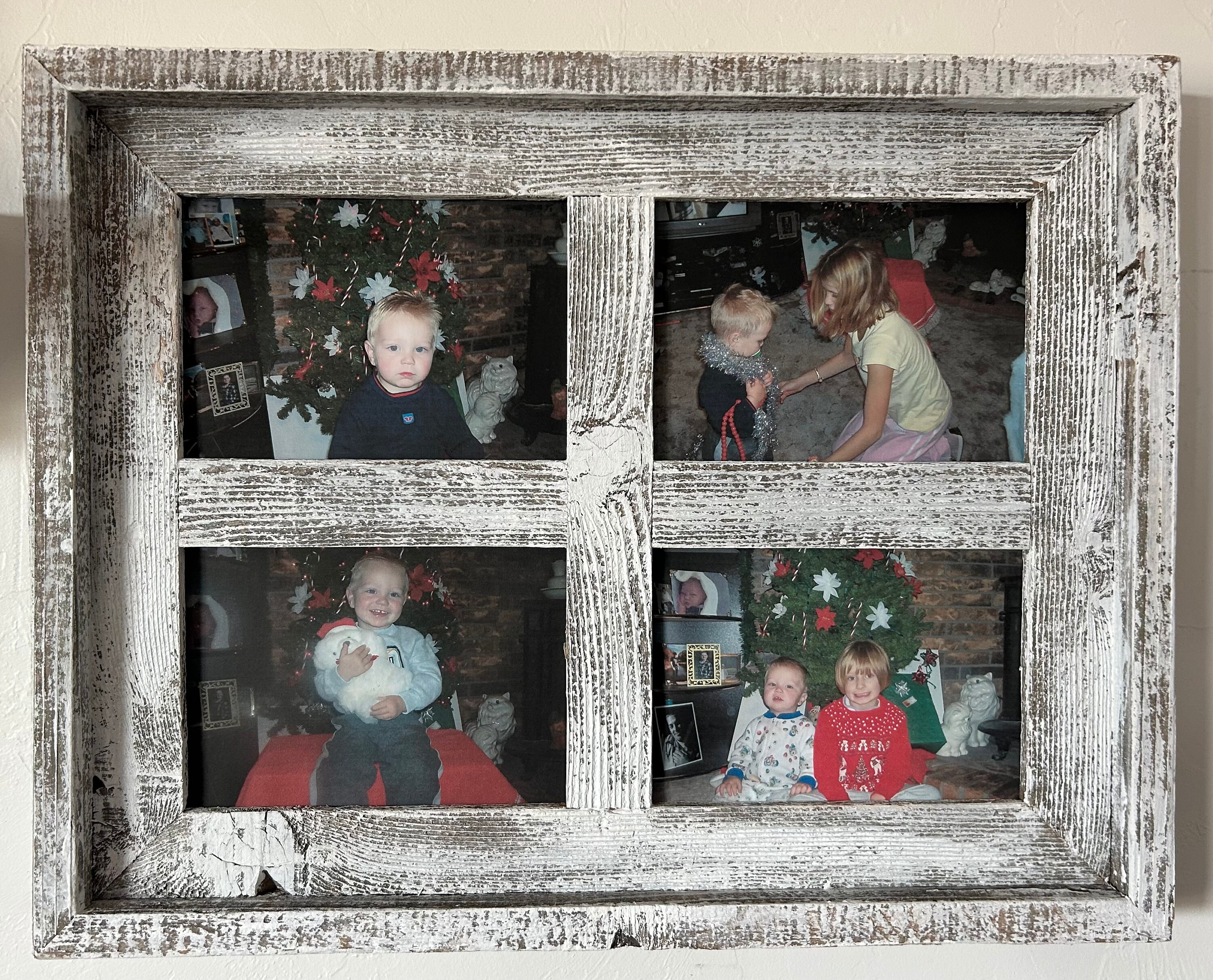 5x7 Window Pane Multi Collage Unfinished Weathered Rustic Barnwood Barn ...