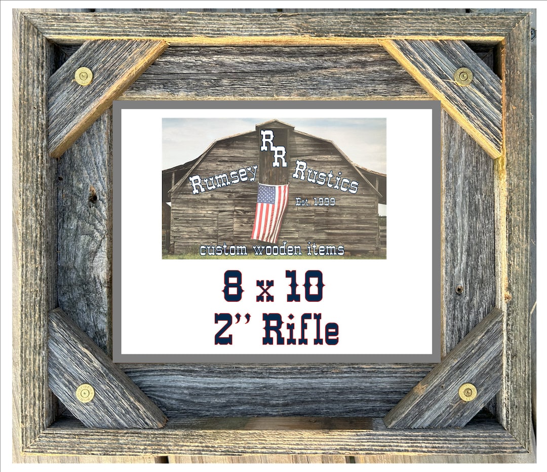 8 X 10 Rifle Rustic Barnwood Barn Wood Distressed Beach Primitive ...