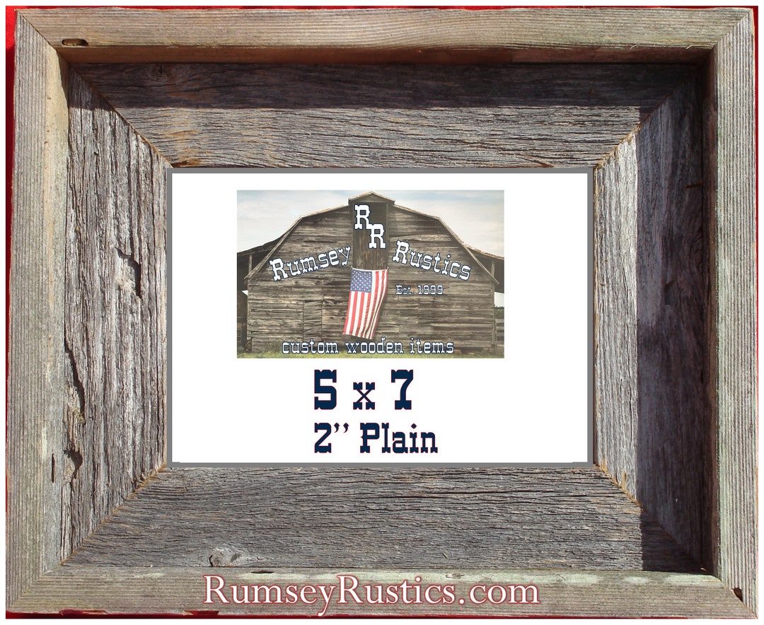 5 X 7 Plain Rustic Barnwood Barn Wood Distressed Beach Primitive ...