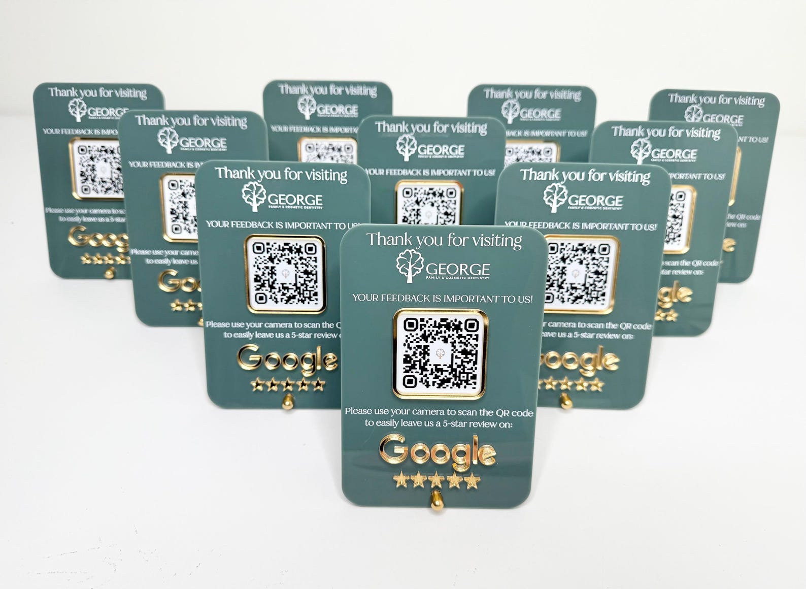 Custom Google Review Sign With QR Code | Personalized Business Review ...