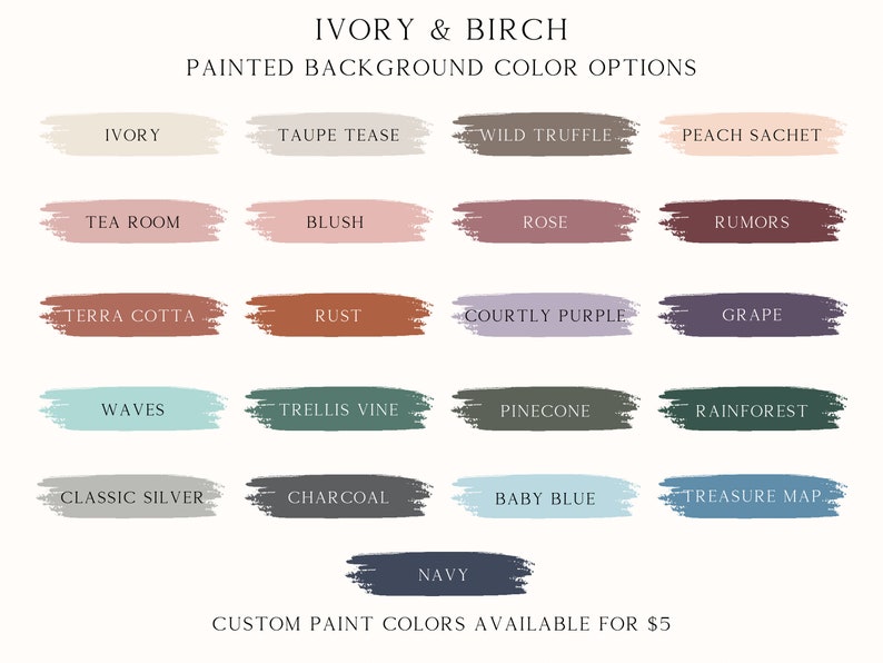 Custom Paint Color Add On - Etsy