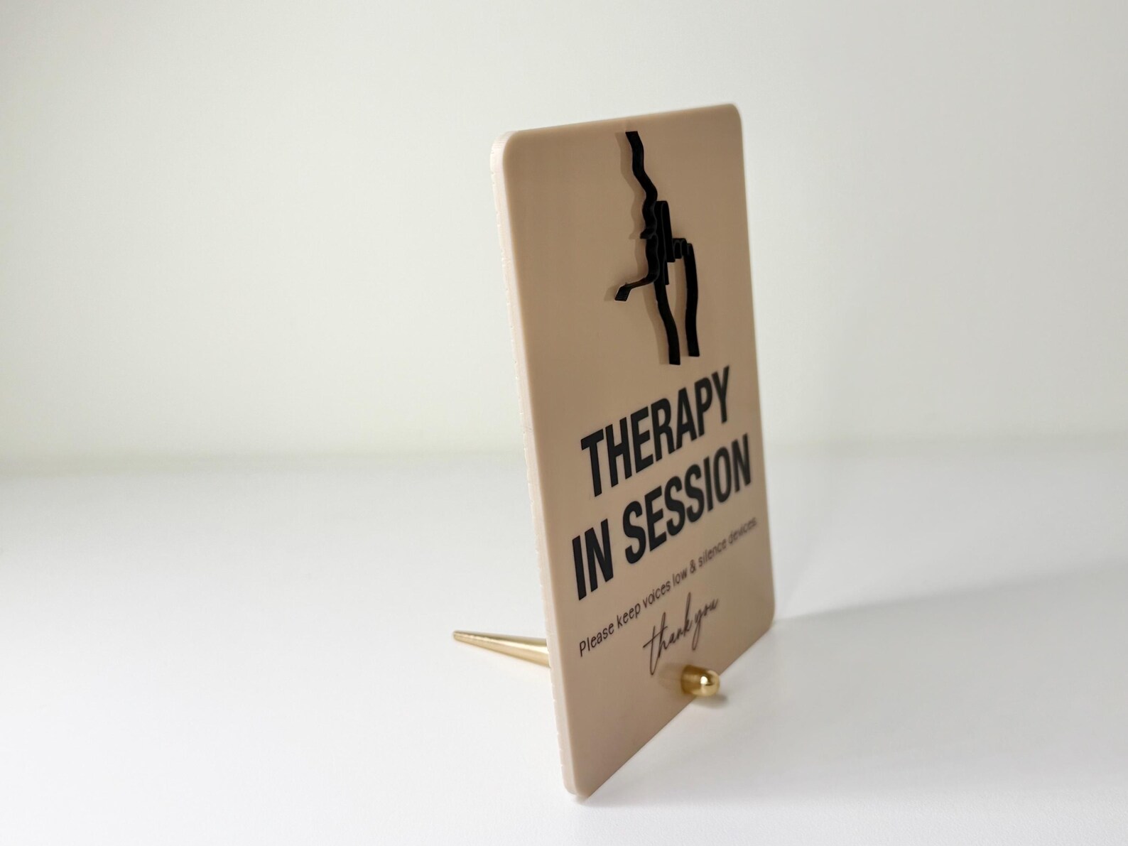 Therapy in Session Sign | Modern Acrylic Office Sign | Counseling Room ...