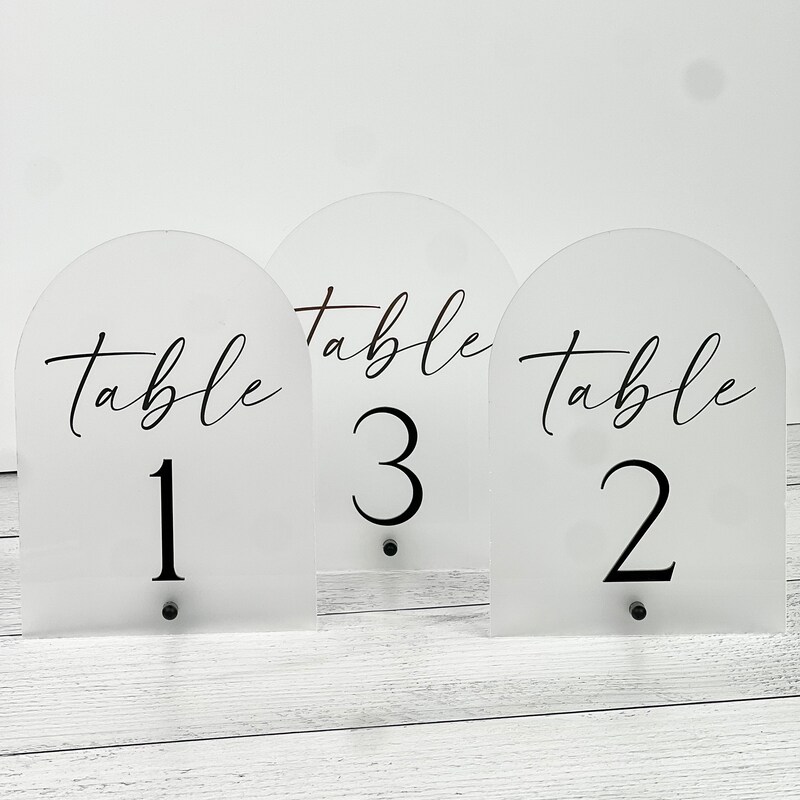 Arch Table Numbers - Etsy