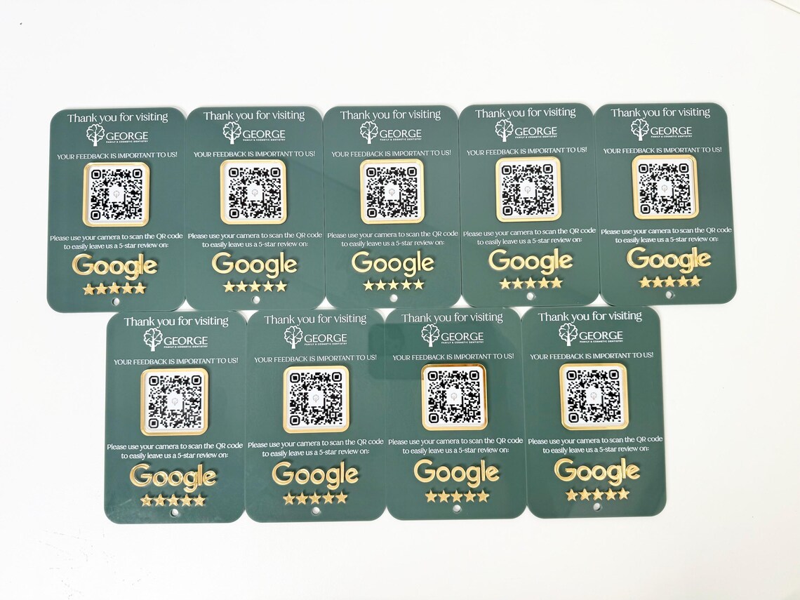 Custom Google Review Sign With QR Code | Personalized Business Review ...