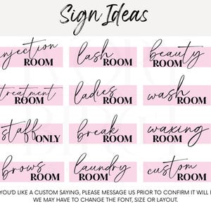 3D Treatment Room Sign Black and Gold Salon Decor - Choose Any Color - Etsy