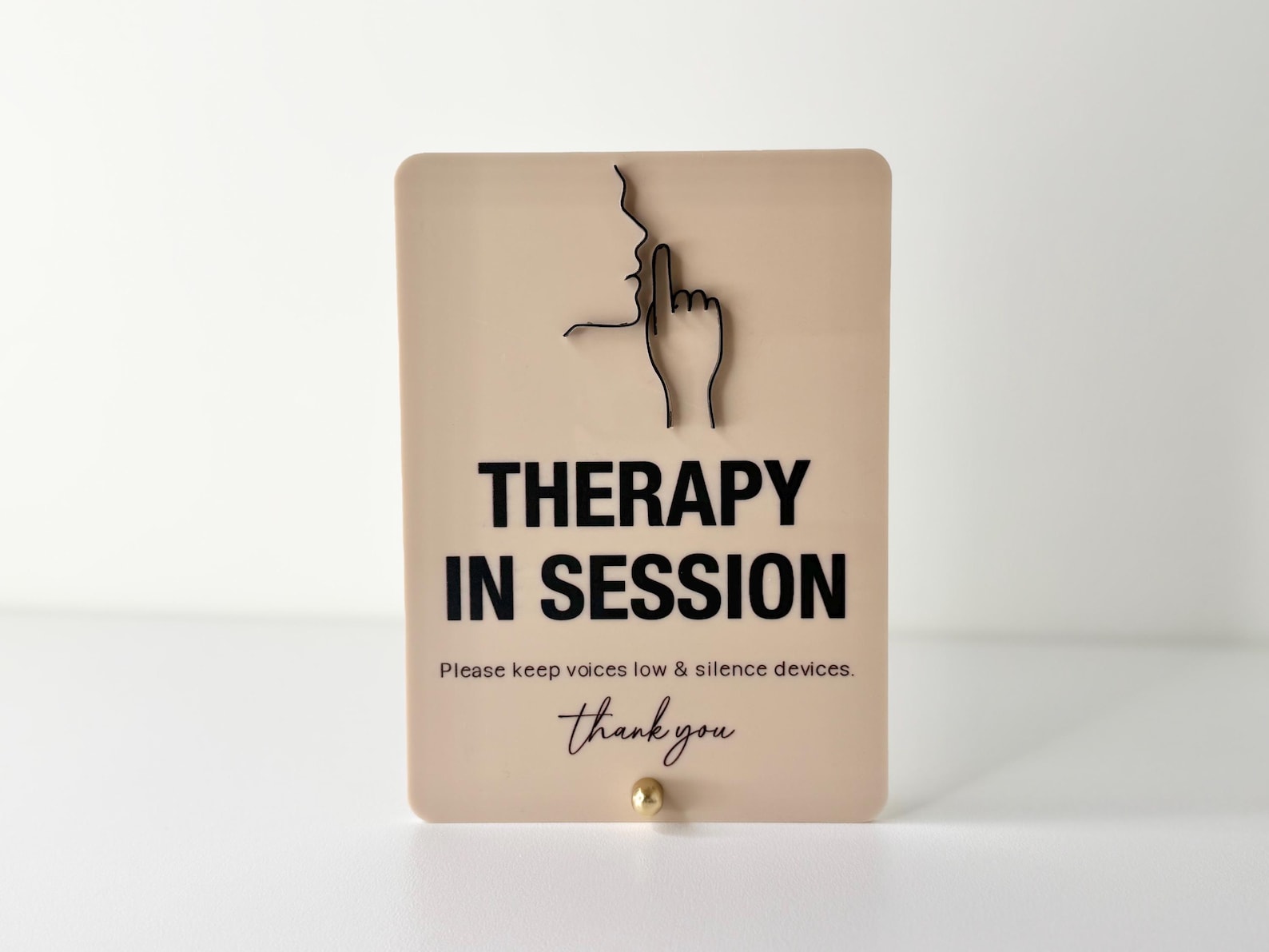 Therapy in Session Sign | Modern Acrylic Office Sign | Counseling Room ...