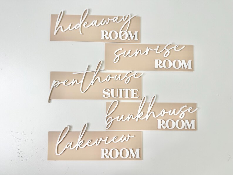 Custom 3D Hotel Room Sign: Personalized Door Plaque - Etsy